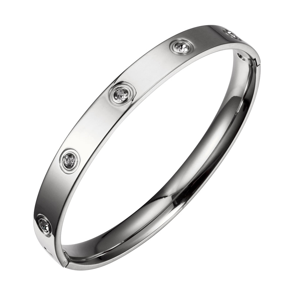 Crystal Love Bracelet – Sparkling Cubic Zirconia Inlay – Trinity Carter